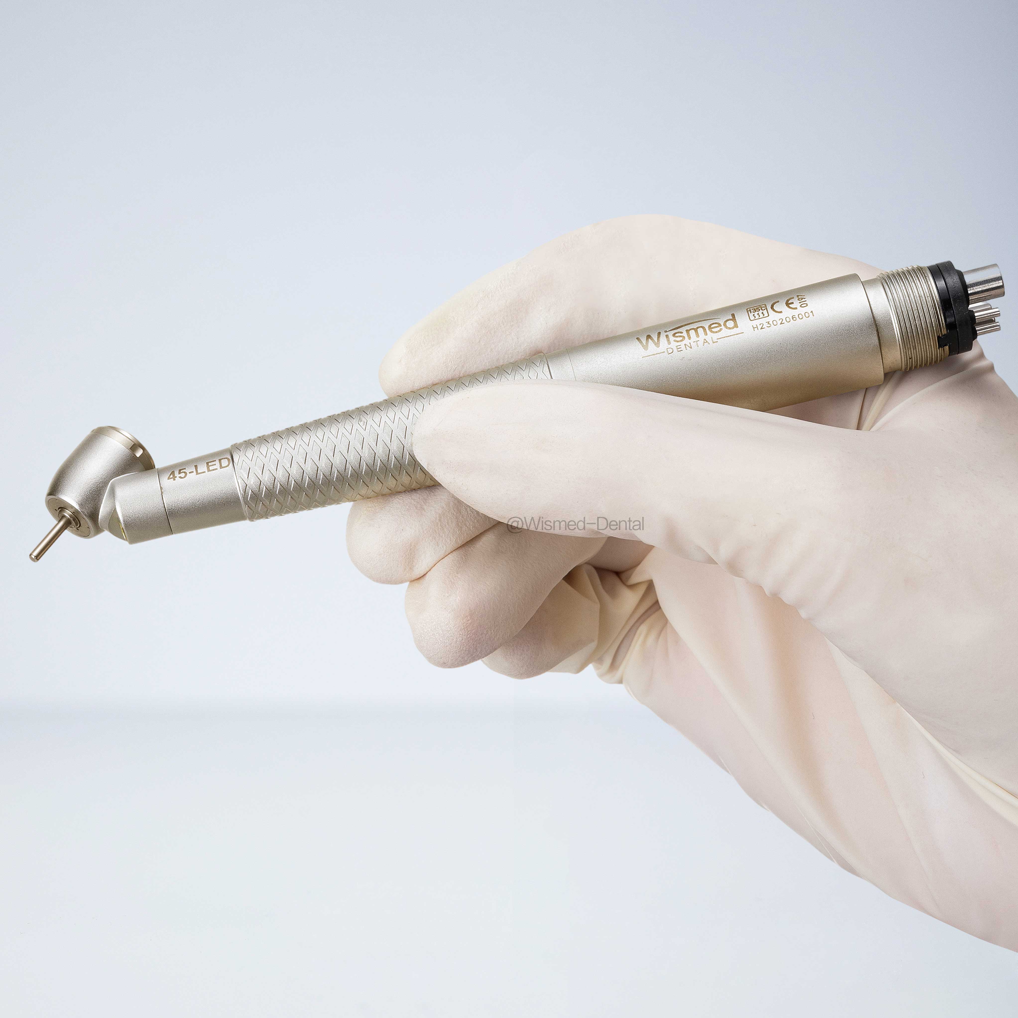 Gold 45 High Speed Handpiece 45° angled head LED - 佛山菲斯麦医疗器械有限公司